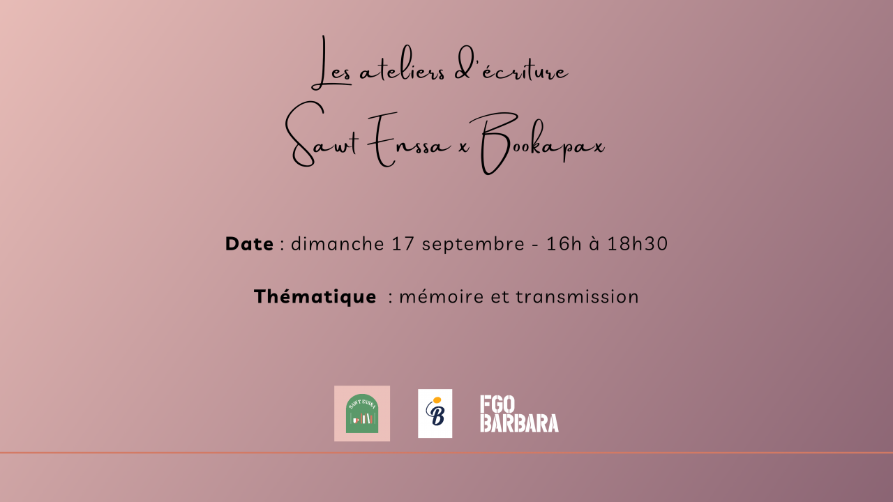 Atelier d'écriture Sawt Enssa | FGO Barbara